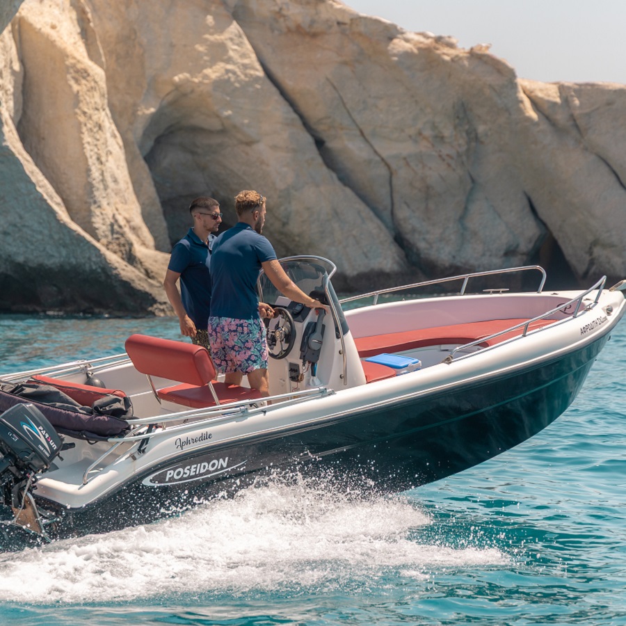 Self-Drive Boat Rentals in Milos | No License Needed | Aphrodite Boats